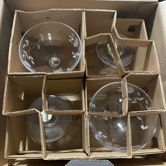 Princess House | Dining | Princess House Heritage Clear Stemmed Set Of ...